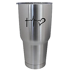 Epic Designs Cups drinkware tumbler sticker - Jesus gives us life love - cute love dream sticker decal