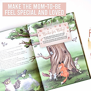 25 Book Request Baby Shower Guest Book Alternative - Gold Baby Shower Invitation Inserts, Books For Baby Shower Request Cards, Bring A Book Instead Of A Card, Baby Shower Book Request For Girls