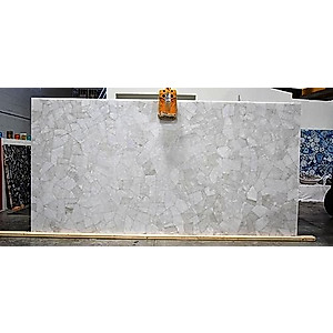 42 x 72 Inches Epoxy Art Coffee Table Top White Quartz Marble Dining Table to add Luxurious Look in Your Lifestyle