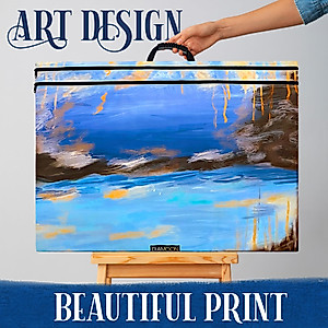 Portfolio Folder for Artwork with New and Inspired Design, Lightweight Art Portfolio Case, Confort Shoulder Strap Art Portfolio Dacron Water Resistant Coating, Portfolio, Art bag