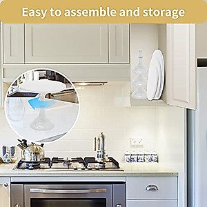 PNBO 3pcs Round Cake Stands - White Small Cake Stand Set - Cake Display Stands for Dessert Table - Cake Plate for Girl's Birthday Parties,Baby Shower,Weddings,Graduation Ceremonies,Anniversaries