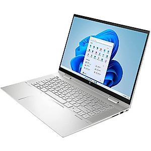 HP 2022 Envy X360 2-in-1 15.6" FHD Touchscreen Laptop, Intel Core i7-1195G7, 64GB RAM, 2TB PCIe SSD, Backlit Keyboard, Intel Iris Xe Graphics, HD Webcam, B&O Audio, Win 11, Silver, 32GB USB Card