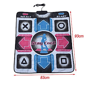 Non-Slip TV Dance Mat DDR Dancing Pad Blanket for Microsoft Xbox 360 Game for Windows XP/ 7 / 10 OS with USB Interface