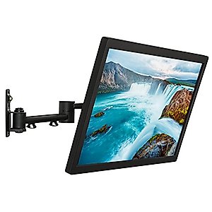 Mount-It! TV Wall Mount Bracket | Quick Release | Full Motion Swing Out Tilt Swivel | Articulating Arm for 13-42" Flat Screens and Monitors | VESA 75 to 200 | 44 Pound Capacity | Anti-Theft Locking