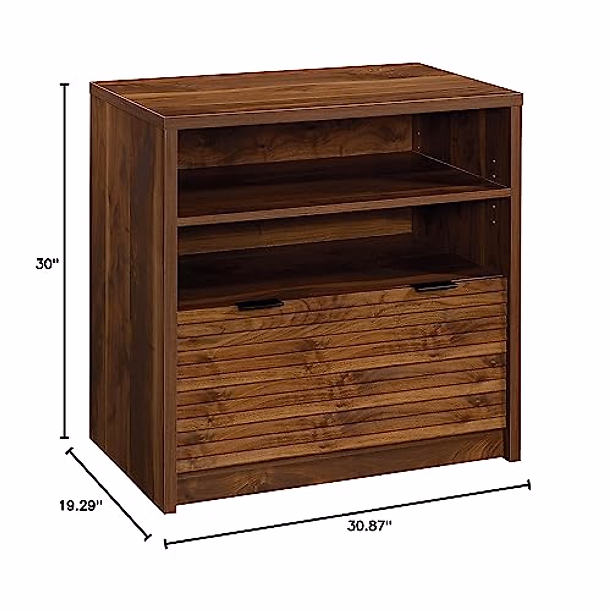 Sauder Harvey Park Lateral File, Grand Walnut Finish