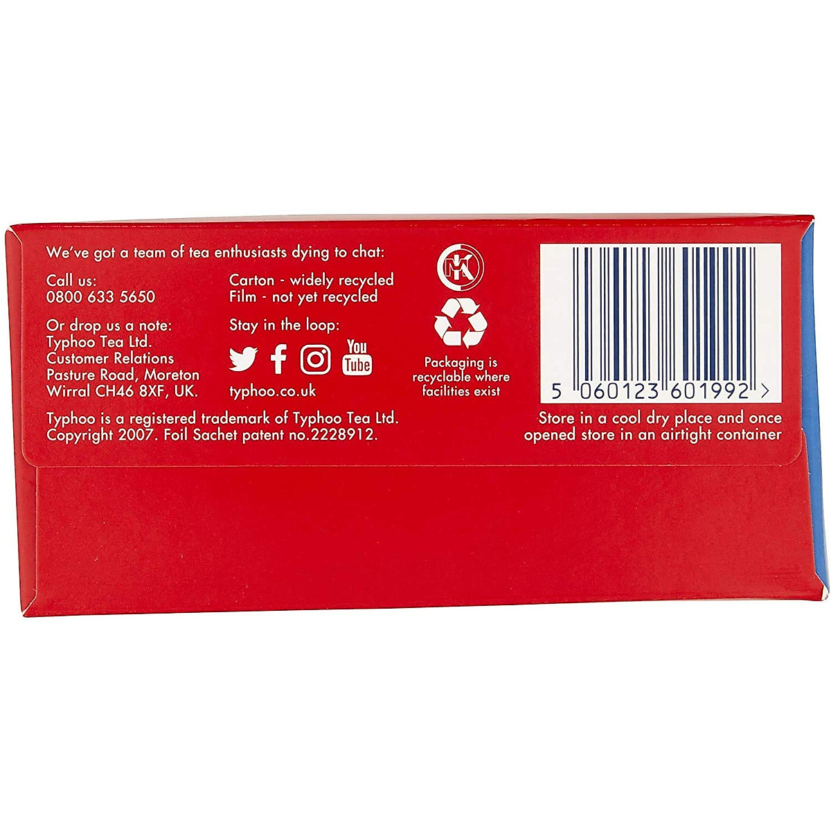 Typhoo Tea: 80 Authentic English Tea bags Individually Wrapped, Black Tea Bags, British Black Tea, British Blend, English Breakfast Tea, Kosher for Passover