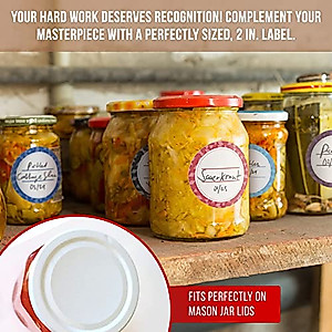 Dissolvable Canning Labels for Jars – 200 Dissolvable Mason Jar Labels - Dissolvable Food Labels for Containers - Jam Homemade Canning Jar Labels Stickers - Removable Mason Jar Labels 2" Black