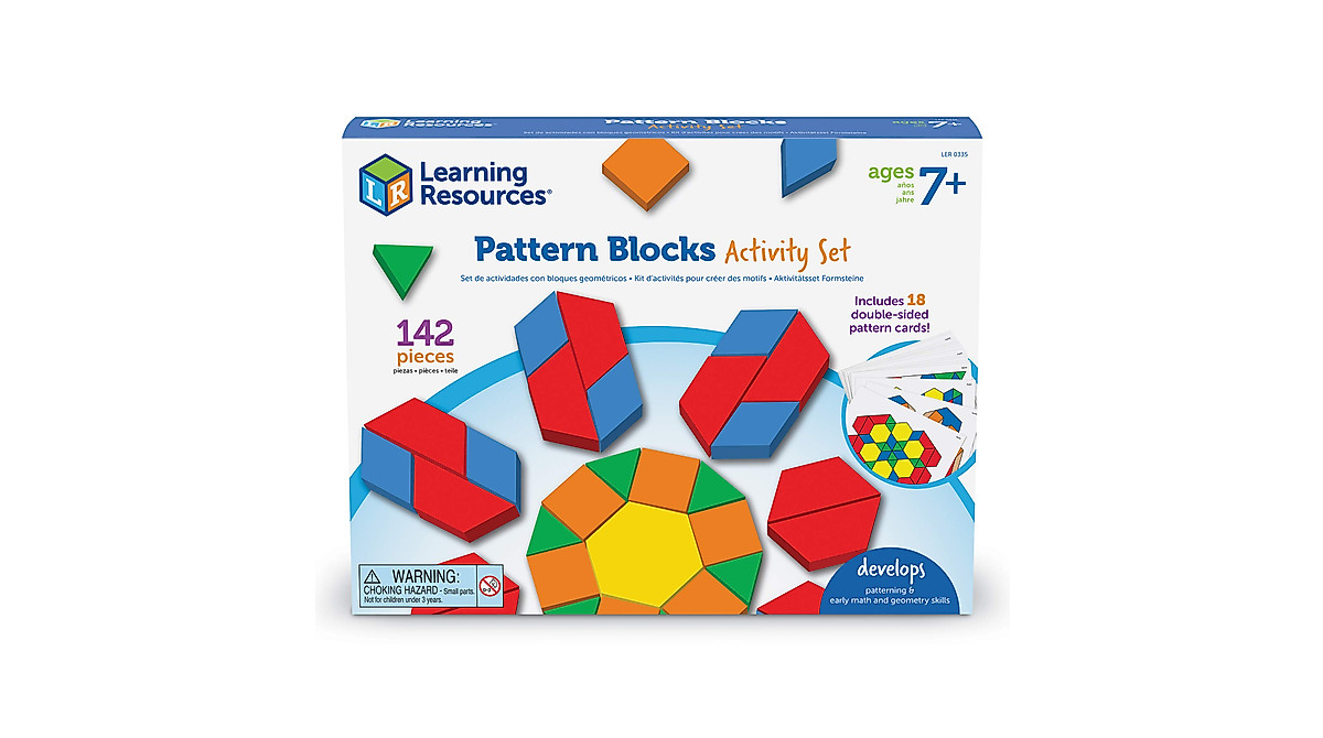 Learning Resources Pattern Blocks: Fun Math & Shape Learning