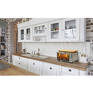 Cutting board Compatible with Breville BOV650XL/BOV670BSS Compact Smart Oven, Accessories for Countertop Toaster Oven, With Heat Resistant Silicone Feet, Creates Storage Space, Protects Cabinets