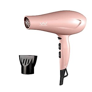 Negative Ionic Hair Dryer Ceramic Blow Dryer 1875W Powerful Professional Hair Dryers 2 Speed and 3 Heat Settings with Concentrator, Blue