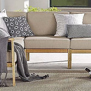 Modway Sedona Armless Chair, Natural Taupe