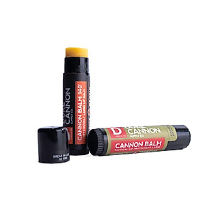 Duke Cannon Cannon Lip Balm 140° & Tactical Lip Protectant Bundle - SPF 30 & SPF 15, Blood Orange Mint & Fresh Mint Flavors, 2 Pack