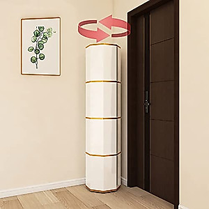 Shoe Rack, 3/6/9/12/15-Tiers Shoes Rack, Closed Shoe Storage Large 360°Rotation Shoe Rack Organizer Shoe Storage Shelf Organiser, Rotating Shoe Rack For Entryway Living Room Hallway ( Color : 43cm-B ,