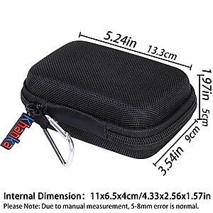 khanka Hard Travel Case for Anker 3-in-1 Fast Charging Charger with Built-in USB-C Cable/Anker 533 Power Bank/Anker Nano Power Bank,10000mAh Portable Charger (PD 30W max. Leistung),Case Only(Black)