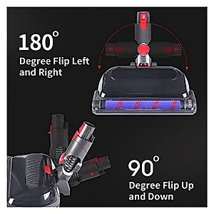 NUTRAC Vacuum Cleaner Electric Cleaning Mop Head Wet and Dry Brush Home Floor Mop Heads Accessories，Compatible for Dyson V7 V8 V10 V11V15