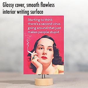 NobleWorks - 1 Funny Retro Birthday Card with Envelope - Hilarious Vintage Humor, Grown-Up Birthday Greeting - Second Virus C9367BDG