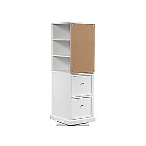 Sauder Craft Pro Series Work Table, White Finish & Craft Pro Series Craft Tower, White Finish