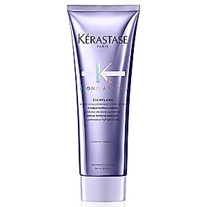 Kerastase Blond Absolu Cicaflash Purple Conditioner | For Bleached, Highlighted, and Damaged Hair | Strengthens and Nourishes | Protects Against Breakage | With Hyaluronic Acid | 8.5 Fl Oz