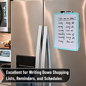 Mr. Pen- Dry Erase Board, 14” x 11” with a Black Dry Erase Marker, Mint Green Frame, Small White Board Dry Erase, Dry Erase Board Small Dry Erase Board, Small Whiteboard