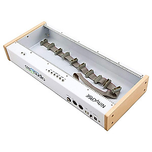 Cre8audio Eurorack Modular Synthesizer Case (NiftyCASE) with 2x Kellopy 6ft MIDI Cable & 8-Set of Unbalanced Patch Cables Bundle