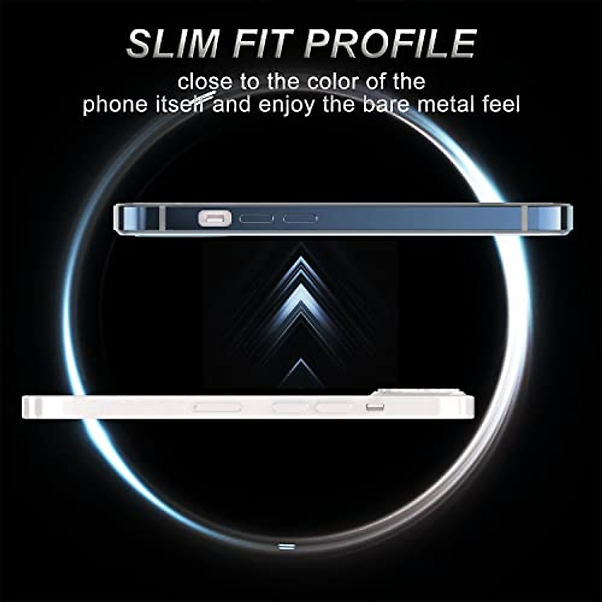 13peas Case for iPhone 13 Solid Color Slim Cover with Steel Metal Coated Plastic Frame，Anti-Scratch Protective Microfiber Lining Shell for Women Men (Pure Blue)