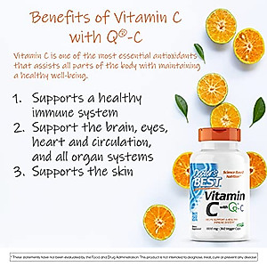Doctor's Best Vitamin C with Quali-C 1000 mg, Healthy Immune System, 360 Count (Pack of 1)