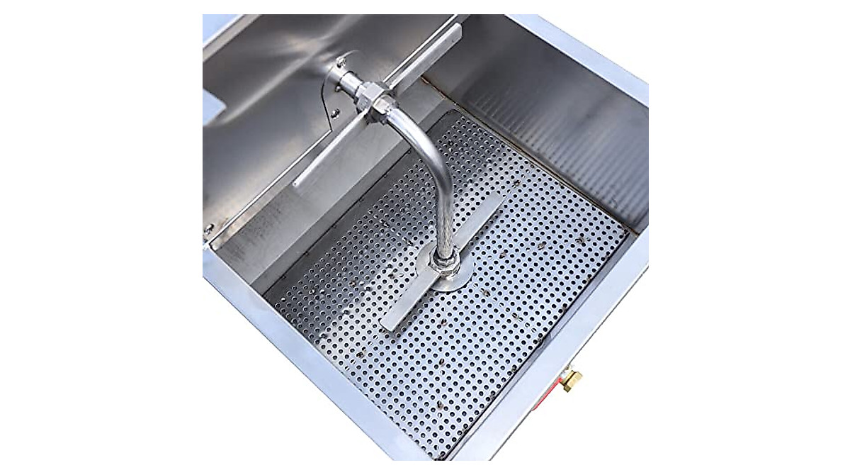55L Commercial Portable Fryer Oil Filter Cart 110V