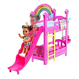 Barbie Skipper First Jobs Daycare Playset, 3 Dolls, Furniture & 15+ Accessories, Includes Bunkbeds & Color-Change Easel