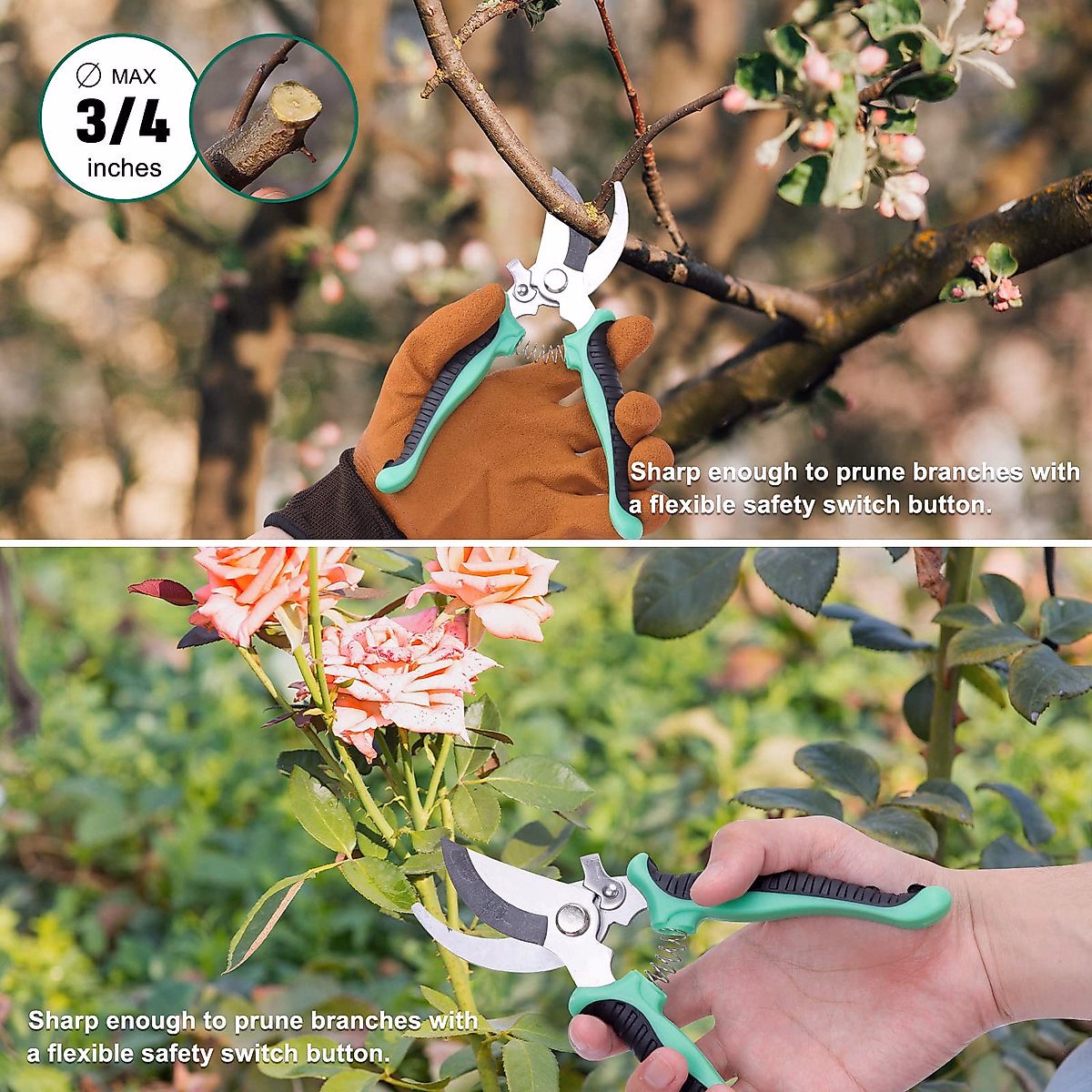 Whonline Gardening Tool Set of 10,Gardening Tools and Supplies,Garden Tool Kit with Bag Gloves, Indoors Outdoors for Women Men Gift