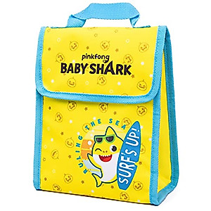 Baby Shark Backpack Set Toddlers Nursery Bag 4 Piece Lunch Box Water Bottle Pencil Case