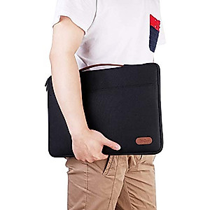 ProCase 13-13.5 Inch Sleeve Case Cover for MacBook Pro 2018 2017 2016/ Pro with Retina/Surface Laptop 2017 /Book, Laptop Slim Bag for 13" 13.3" Lenovo Dell Toshiba HP ASUS Acer Chromebook -Black