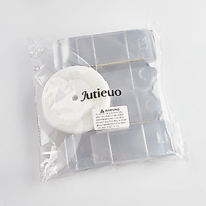 Jutieuo 100 Pack 2x2x2 Inches Clear Favor Boxes with Ribbons, Transparent Cube Treat Boxes for Candy Mini Cupcake & Chocolate Bomb, Individual Macaron Packaging Box for 2