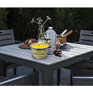 HYOOLA Large Citronella Candles Outdoor Bucket - 30 Hour - Natural Repellent - European Made