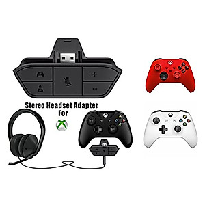 Plauduct Stereo Headset Adapter for Xbox One/One S/Elite 1&2/Series S|X Controllers, Mic Headphone Adapter for Xbox One Controller, Kit for Xbox One Xbox Series X|S