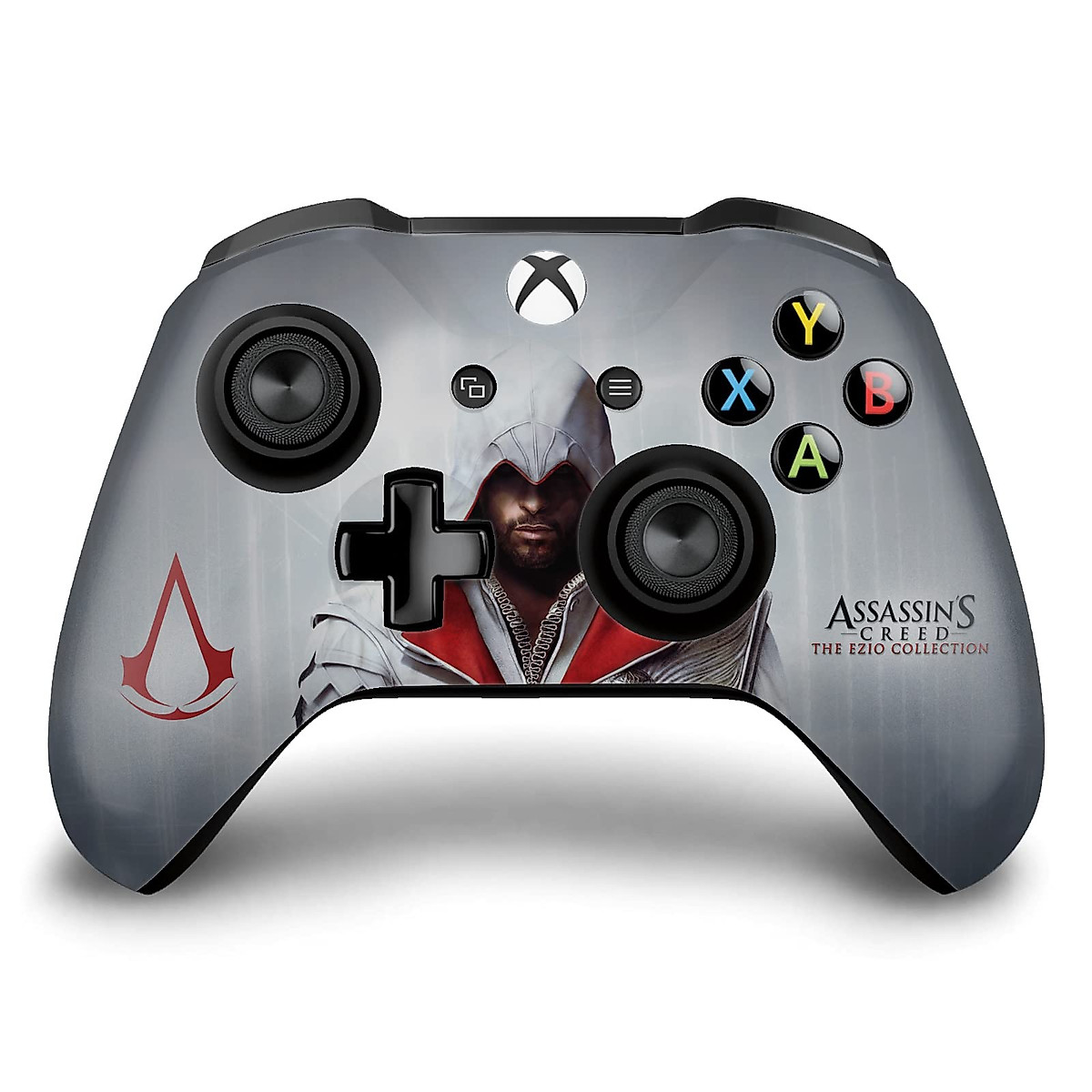 Head Case Designs Officially Licensed Assassin's Creed Master Assassin Ezio Auditore Brotherhood Graphics Vinyl Sticker Gaming Skin Decal Cover Compatible With Xbox One S Console and Controller Bundle