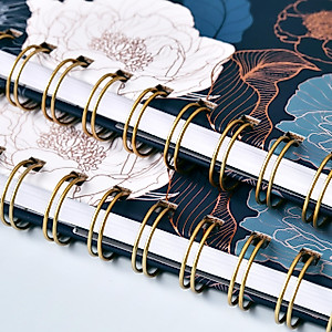 Spiral Journal/Notebook - Lined Journal with Back Pocket and Hardcover, 8.5" x 6.4", College Ruled Notebook/Journal, Premium Thick Paper, Strong Twin-Wire Binding, Perfect for School, Office & Home -