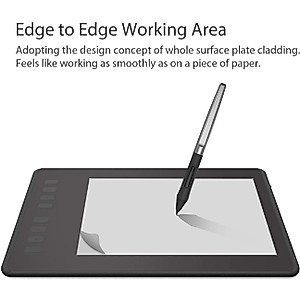 Huion Inspiroy H950P Graphics Drawing Tablet with Tilt Feature Battery-Free Pen 8192 Pressure Sensitivity and 8 User-Defined Shortcuts,Compatible with Mac, Linux(Ubuntu), Windows PC, and Android