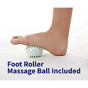 StrictlyStability Plantar Fasciitis Night Sock with Massage Ball Included (Large)