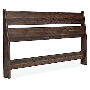 Signature Design by Ashley Calverson Modern Open Slat Panel Headboard ONLY, Queen, Brown