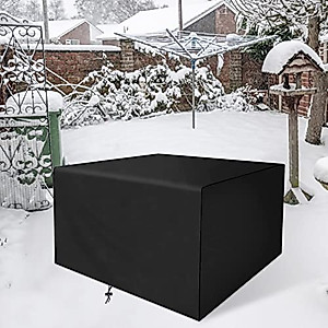 OMETIET Patio Furniture Cover Outdoor Dust Cover Rectangle Waterproof Dust Proof Outdoor Table Cover Polyester Fiber Garden Furniture Cover for Garden 57 x 46 x 24in
