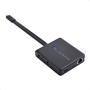 Cable Matters Dual Monitor USB C Hub (USB C Dock) with Dual 4K DisplayPort, 2X USB 2.0, Ethernet, and 60W Charging - Thunderbolt 4 / USB4 / Thunderbolt 3 Port Compatible for Windows and Linux
