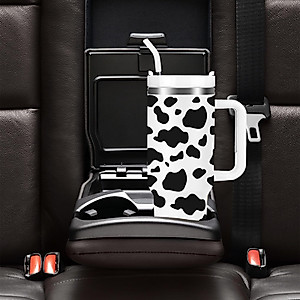 AiHeart 40oz Tumbler with Handle,Spill Proof Lid Straw and Silicone Coaster,Stainless Steel Double Wall Insulated Mug,Travel Coffee Mug, Reusable Water Bottle,Iced Coffee Mug,For Car Cup Rack