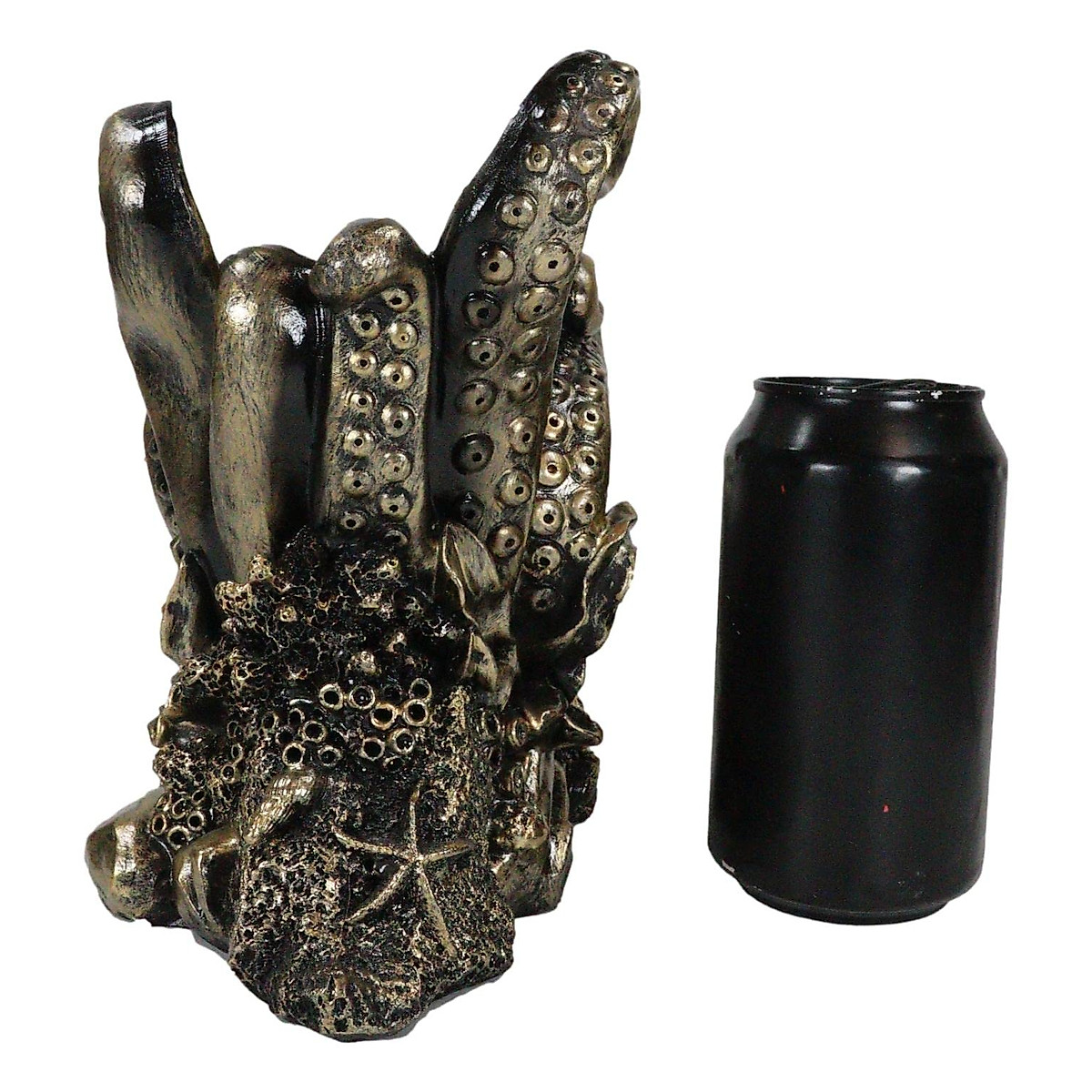 Ebros Gift Ocean's Misty Refreshment Large Nautical Marine Drinking Giant Sea Octopus Kraken Wine Bottle Holder Rack Sculpture Cthulhu Cephalopod Tentacles Monster Decorative Figurine