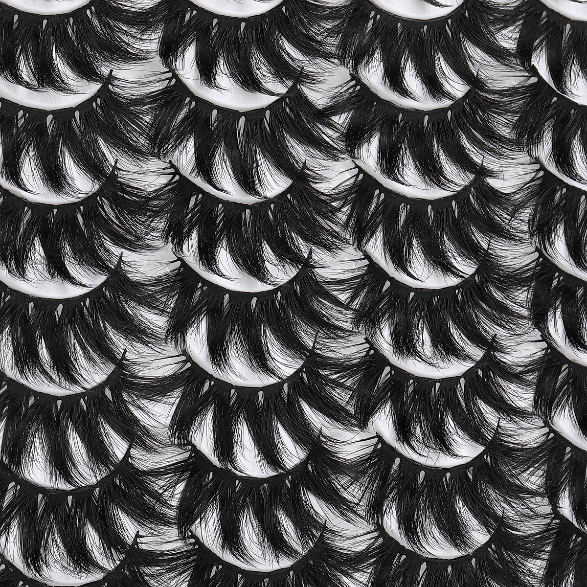 ALICROWN Dramatic Eyelashes Fluffy Mixed False Lashes Lightweight Handmade Soft Volume 16 Pairs Faux Mink Lashes Pack