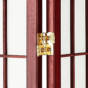 ORE International 4-Panel Room Divider, Cherry