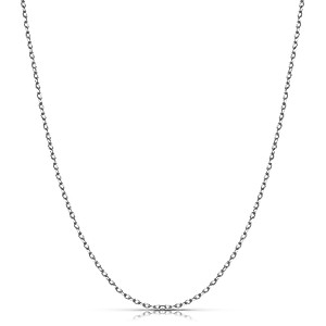 Gacimy Sterling Silver Chain Necklace for Women, 1mm Thin 925 Sterling Silver Cable Chain for Women, 18" Length with 2" Extension Chains