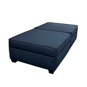 duobed Storage Chaise Lounge/Bed - Blue