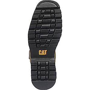 Cat Footwear Men's Wellston Steel Toe, Dark Brown, 9