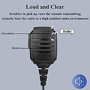Retevis RT21 Two Way Radios(10 Pack) with Walkie Talkie Speaker Mic(10 Pack) for Commercial Organization