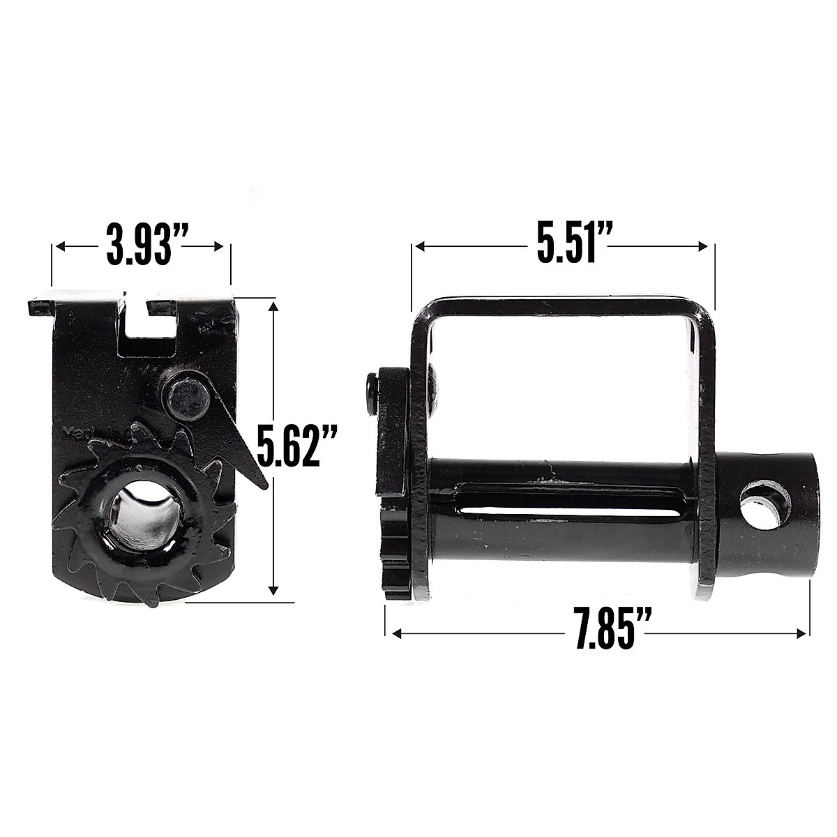 US Cargo Control Standard Sliding Winch for Double L Tracks (5-Pack), 4 Inch Winch Holds Up to 20 Feet of Webbing, Slides to Any Position for Winch Control, 5,500 LBS Working Load Limit